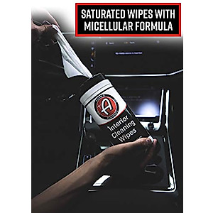 Adam's Interior Cleaning Wipes 30 (7 x 9 inch) Wipes - Powerful Cleaner Removes Embedded Dirt - Great for Leather and Vinyl Steering Wheels, Door Panels, Dashboards, Plastic, and Other Vinyl (3 Pack)