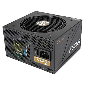 Seasonic FOCUS 750 Gold SSR-750FM 750W 80+ Gold ATX12V & EPS12V Semi-Modular 7 Year Warranty Compact 140 mm Size Power Supply