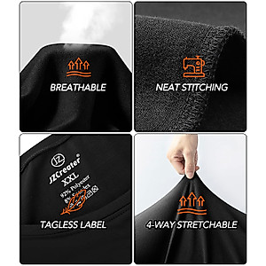 JZCreater Women Thermal Underwear Set, Long Johns Base Layer Top & Bottom, Women Soft Pajama Set for Cold Weather (Large, Black)