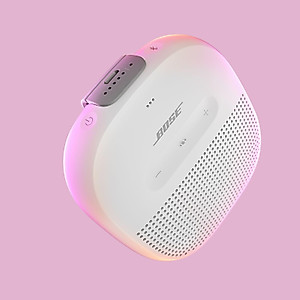 Bose SoundLink Micro Bluetooth Speaker: Small Portable Waterproof Speaker with Microphone, White Smoke