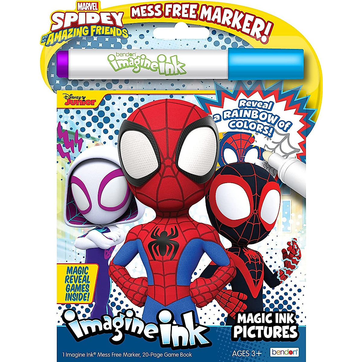 Amazing Spidey Spiderman Superhero Coloring Activity Set Bundle with Coloring Books, Stickers, Imagine Ink Coloring Book and More