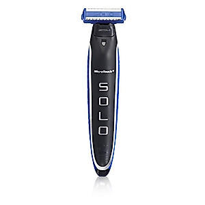Micro Touch SOLO Men's Rechargeable Full Body Hair Trimmer, Shaver and Groomer, Blue