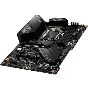 MSI MPG Z490 Gaming Edge WiFi ATX Gaming Motherboard (10th Gen Intel Core, LGA 1200 Socket, DDR4, CF, Dual M.2 Slots, USB 3.2 Gen 2, Wi-Fi 6, DP/HDMI, Mystic Light RGB) (Renewed)