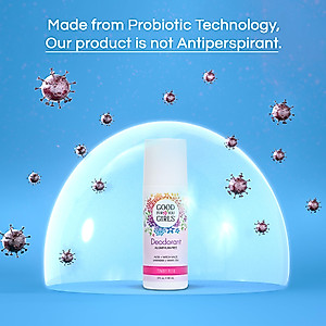Good for You Girls Aluminum-Free, Natural Deodorant for Kids, Preteens, Teens, Safe & Effective Odor Protection, Clear Roll-On, Vegan, Natural Fragrance | Soft Powder, 3 oz (Pack of 1)