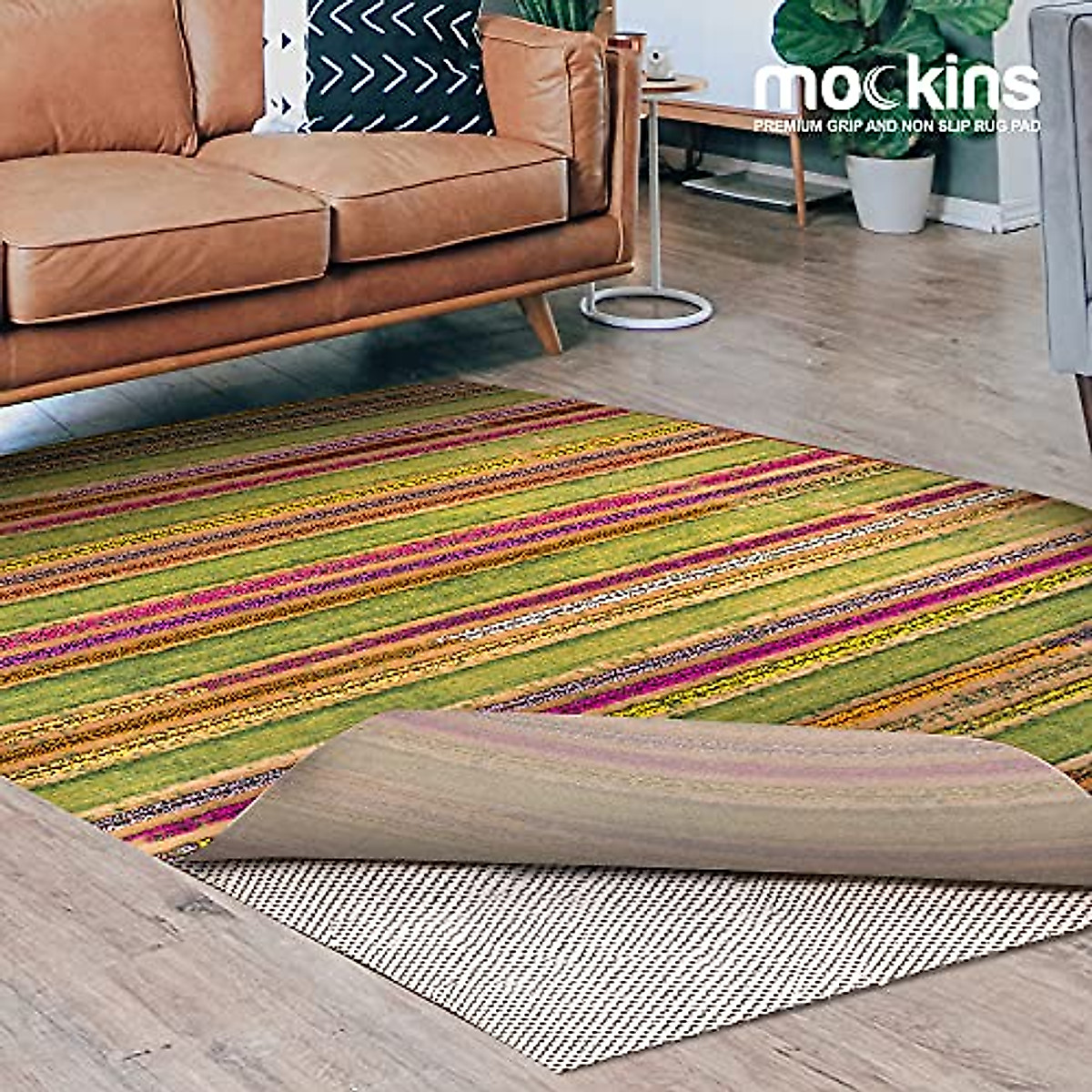 Nevlers Non Skid Rug Pad 6x9 ft | Extra Thick Rug Gripper | Premium Non Slip Rug Pads | White Runner Rug Pad |Reversible Area Rug Pad Gripper | Anti Slip Rug Pad |Customizable Rug Mats for Under Rugs