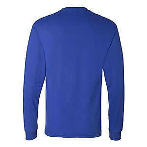 Hanes mens Essentials Long Sleeve T-shirt Value Pack (4-pack) fashion t shirts, Deep Royal, X-Large US