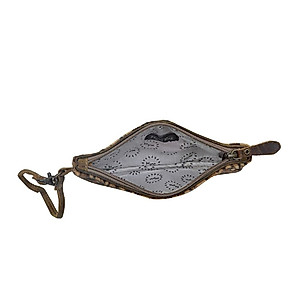 Myra Bag Slick Cowhide Pouch Upcycled Cowhide & Leather S-2827