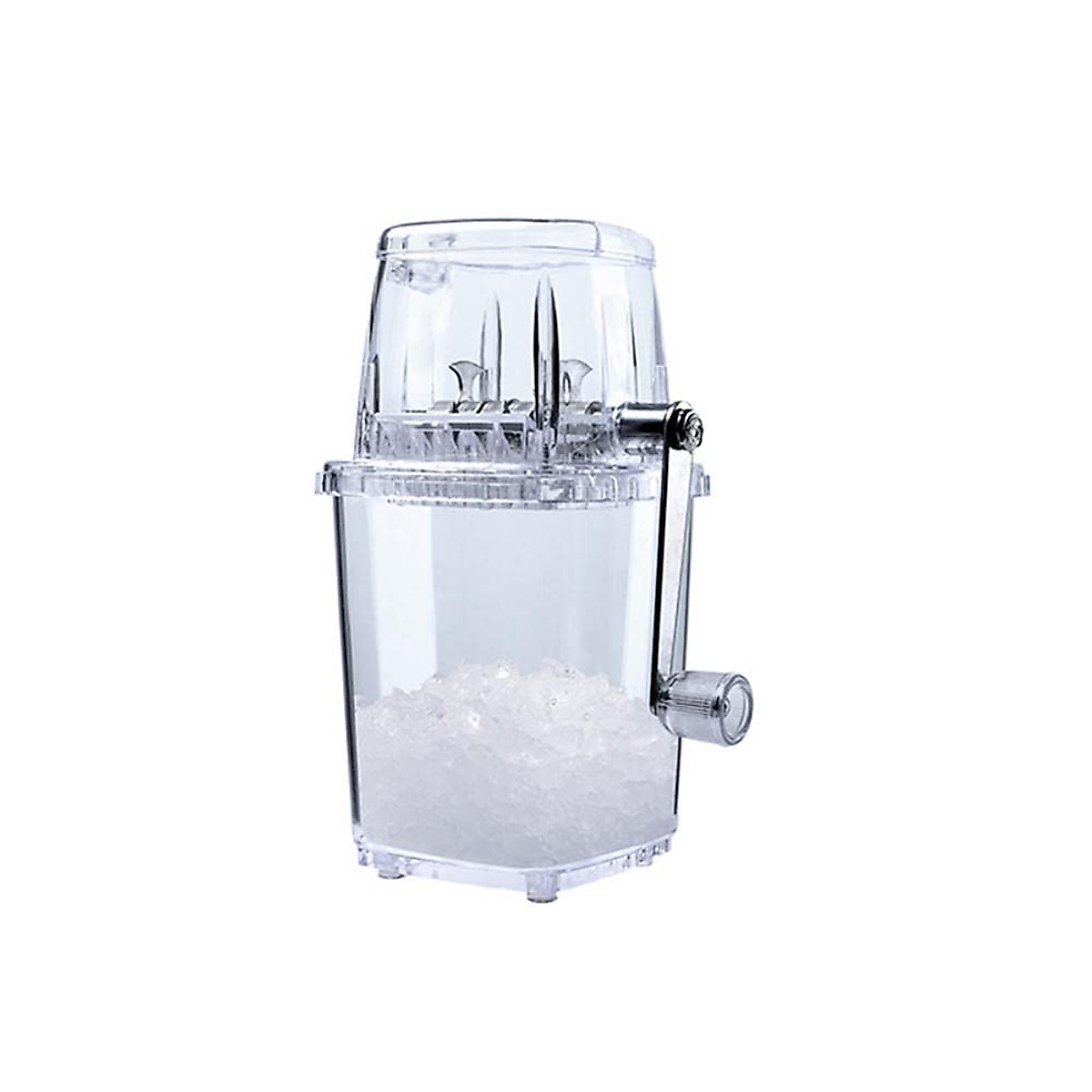 MYBAQ,Ice Crusher Machine,Shave Ice Machines,Manual Ice Shaver,Manual Ice Crusher,Ice Crushers for Home Use,6.2 "L X 6.2 "W X 9.3" H,Ideal for Family Gatherings, Picnics, Parties