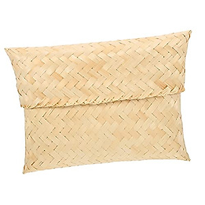 Hemoton 5pcs Bamboo Pillow Gift Box Pallet Racking Tablescape Decor Thai Sticky Rice Pillow Box Woven Sundries Basket Small Bamboo Woven Box Desktop Organizer Woven Baskets for Storage