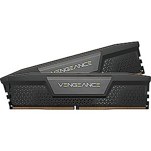 CORSAIR VENGEANCE DDR5 RAM 32GB (2x16GB) 6000MHz CL36 Intel XMP iCUE Compatible Computer Memory - Black (CMK32GX5M2B6000C36)