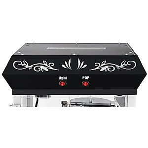 6111 Great Northern Popcorn Black Foundation Top Popcorn Popper Machine, 4 Ounce