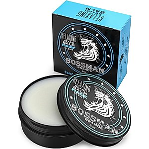 Bossman Relaxing Beard Balm - Beard Tamer, Relaxer, Thickener and Softener Cream - Beard Care Product - Made in USA (Magic Scent)