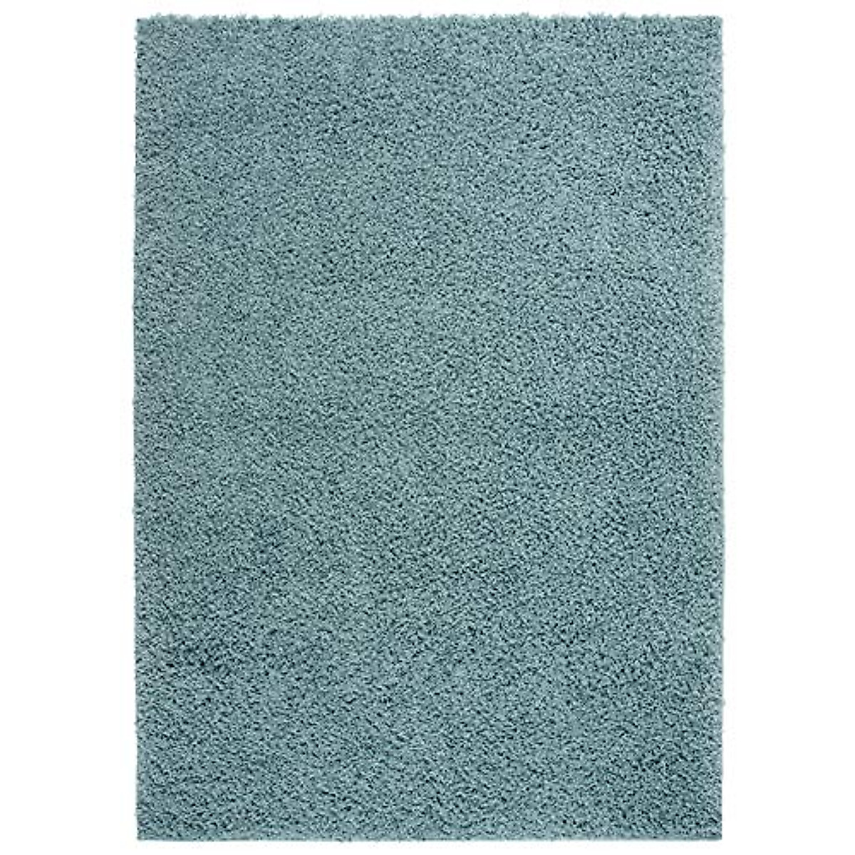 Rugshop Solid Cozy Plush Shag Area Rug 5' x 7' Blue