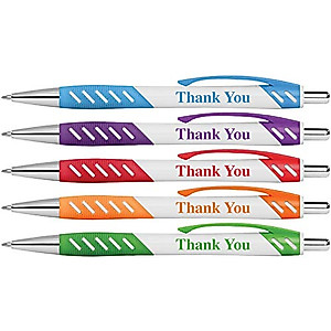 "Thank You" Gift Pens with gripper for Events, Parties, Employee Appreciation & More (25 Pack)