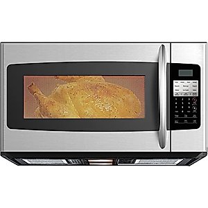 SMETA Over The Range Microwave Oven with Exhaust Fan 1000W 1.6 Cu. Ft 30 inches wide, with Hidden Hood/2 Speed Vent, Under Cabinet Over the Stove Bottom light, Safe Child Lock, Stainless Steel