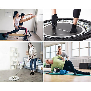 DIBAOLONG Non Slip Yoga Socks for Women, Anti-Skid Gripper Socks Pilates Barre Bikram Fitness Socks with Grips