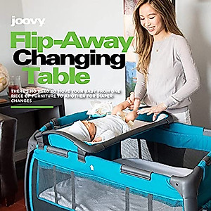 Joovy Room-Playard, Nursery Center, Bassinet, Changing-Table, Turquoise