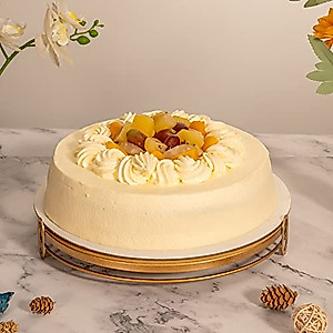 Nelhalt Gold Cake Stand 3 Pcs, Modern Dessert Table Display Set 12 in. L + 10 in. L + 8 in. L x 2 in. H Tiered Cupcake Holder Candy Fruit Plate Decoration for Wedding Birthday Party Celebration