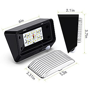 Leisure LED RV Exterior Motion Sensor Porch Utility Light 12v 300 LM Lighting Fixture. Replacement Lighting for RVs, Trailers Campers 5th Wheels White Base (Black)