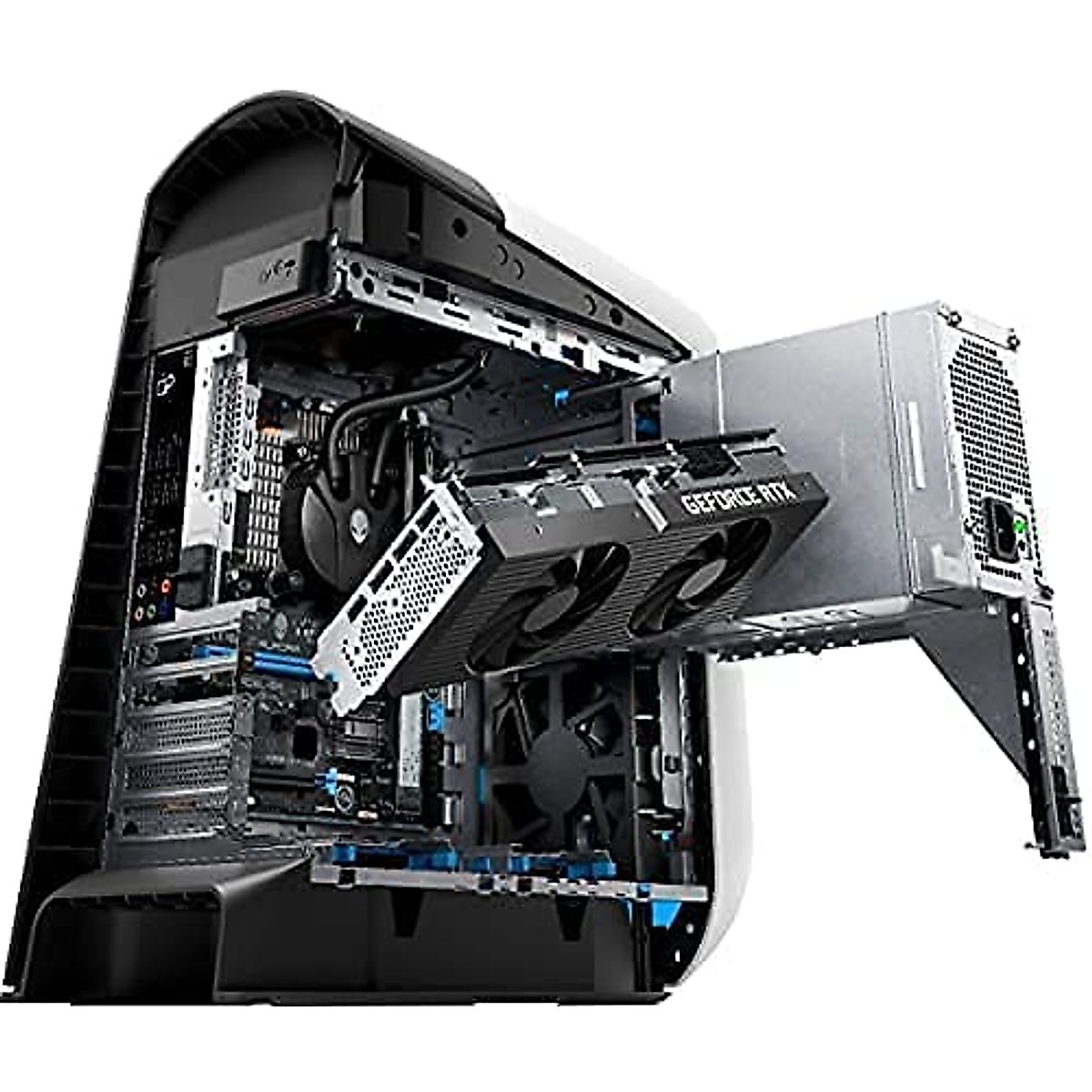 AimCare 【RTX3070】 NewDell Alien.Ware Aurora R12 Gaming Desktop PC, 11th Gen i7-11700F, GeForce RTX 3070 8GB GDDR6, 16GB DDR4 RAM, 256GB PCIe SSD +1TB HDD, WiFi 6, Win 10H 1-Week Support
