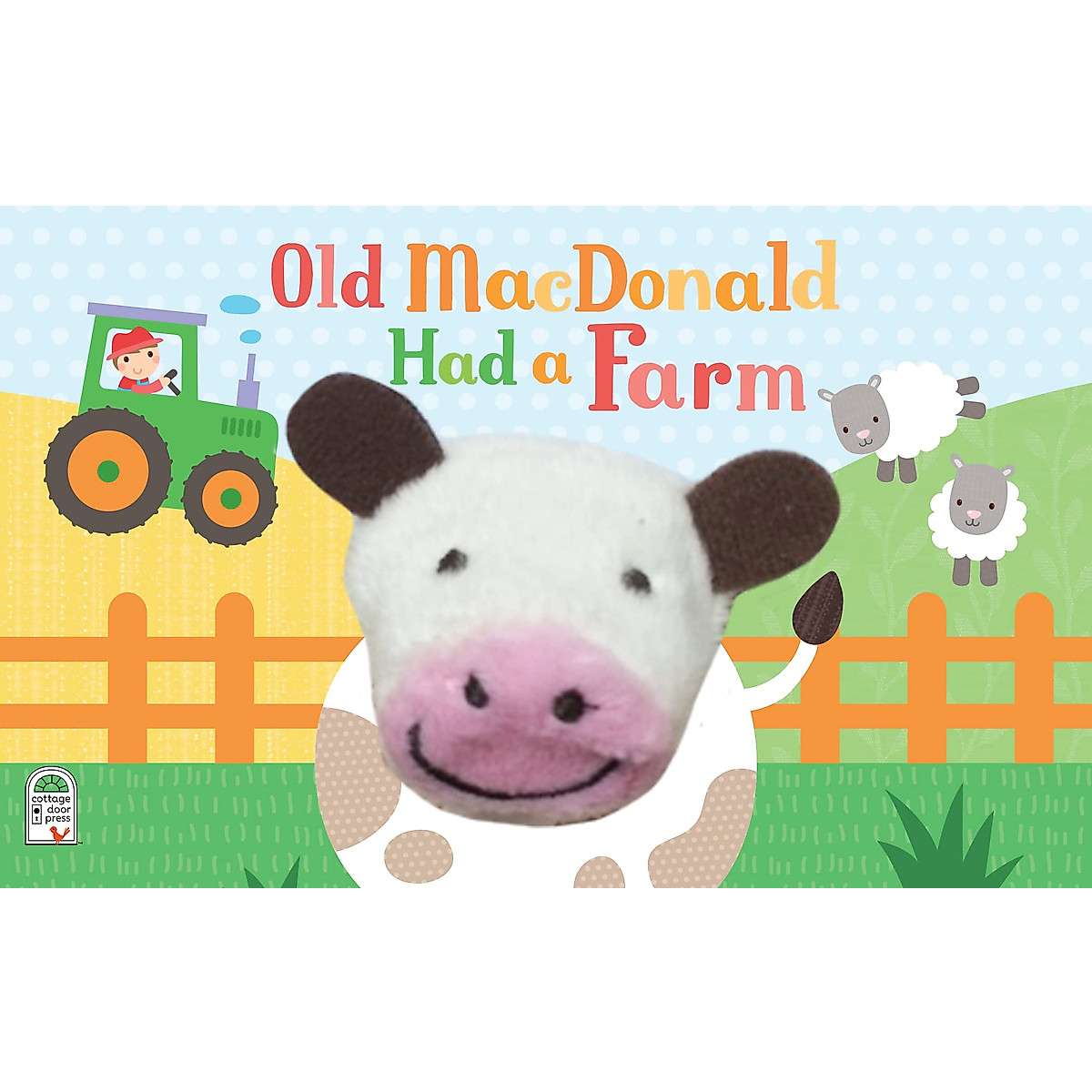 Old MacDonald Had a Farm Finger Puppet Board Book Nursery Rhyme, Ages 1-4