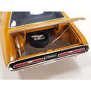 1971 Challenger R/T Hemi Butterscotch Orange with Black Stripes Limited Edition to 462 Pieces Worldwide 1/18 Diecast Model Car by Acme A1806023