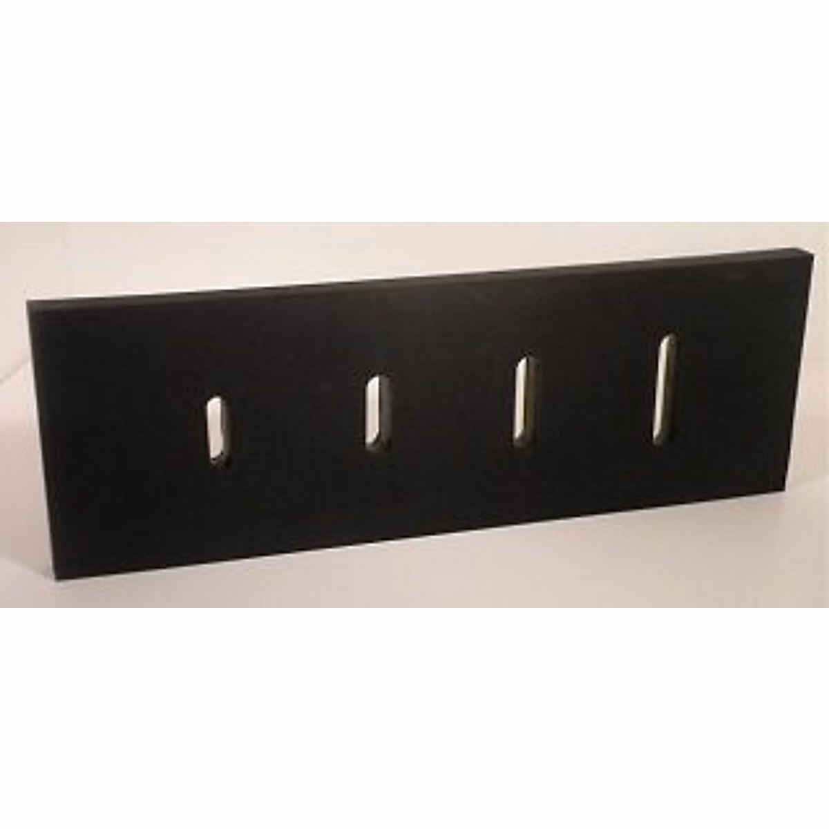 Heavy Duty Snow Pusher Rubber 1-1/2" thick x 10" wide x 16ft. Long punched Standard Highway Slots. Snow Plow Rubber