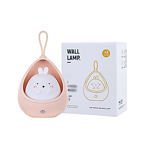 TriPro Cute Kitty Motion Sensor Night Light Wall Lamp,Rechargable,Bedroom Decoration for Kids Baby Toddler Teen Gift (Pink)