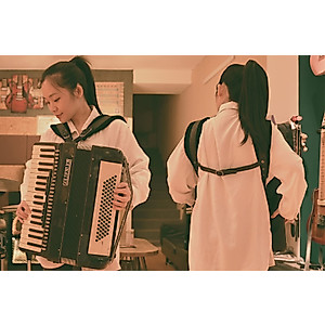 Rayzm Accordion Harness Straps, Adjustable Shoulder Belts Straps for Accordions, Thickened Synthetic Leather