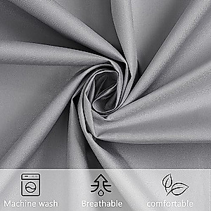 Kmhesvi Grey Canopy Bed Curtains - 4 Corner Post Bed Curtains Canopy King Bed Canopy Curtains for Adults Girls Bedroom Decoration(Grey, King)