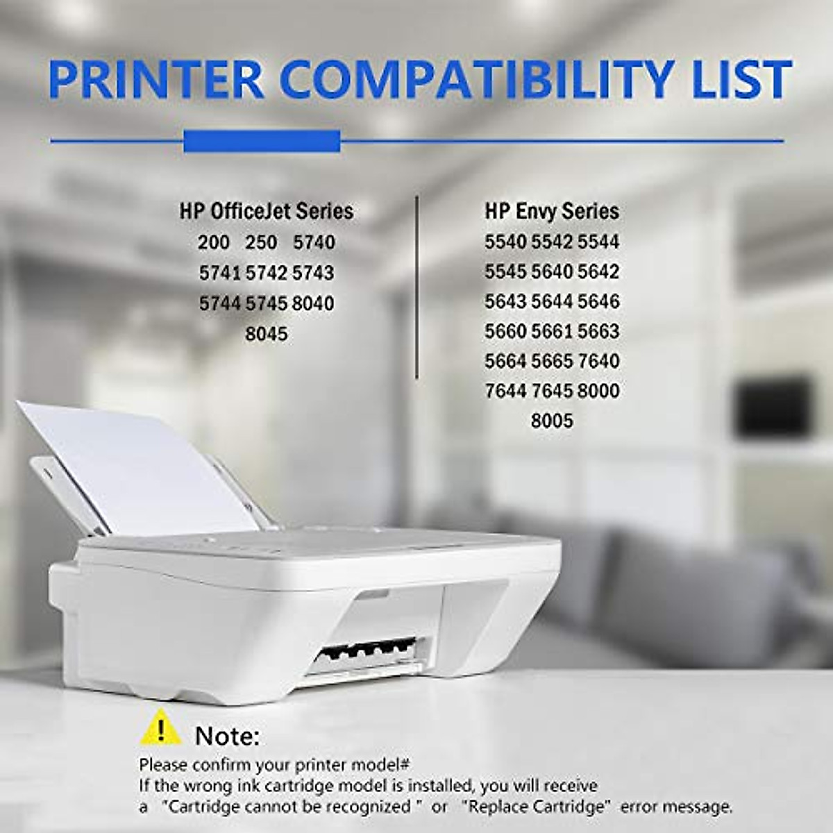 Ankink Higher Yield HP 62XL Ink Cartridge Replacement for 62 HP62XL hp62 XL Envy 5540 5640 5660 7640 7644 7645 OfficeJet 200 250 5740 5745 8040 Printer 2 Black 2 Color (Tricolor) Combo 4 Pack c2p07an