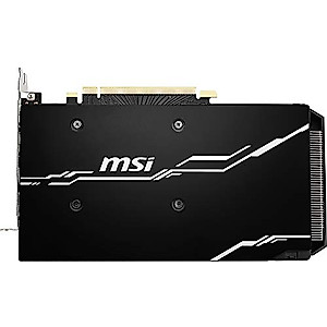 MSI Gaming GeForce RTX 2060 6GB GDRR6 192-bit HDMI/DP 1710 MHz Boost Clock Ray Tracing Turing Architecture VR Ready Graphics Card (RTX 2060 Ventus GP OC)