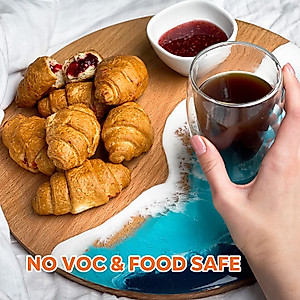 1.06 Gallon Resin Epoxy Kit - Crystal Clear Casting Resin for Countertop, Table Top, Wood, Crafts, Jewelry & Resin Mold - Bubble Free UV Resistant 2 Part Resin Kit (68oz Resin and 68oz Hardener)