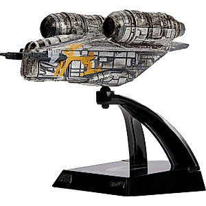 Hot Wheels Star Wars Starships Select, Premium Replica of Razor Crest, Moveable Parts, Premium Stand, Gift for Adult Collectors