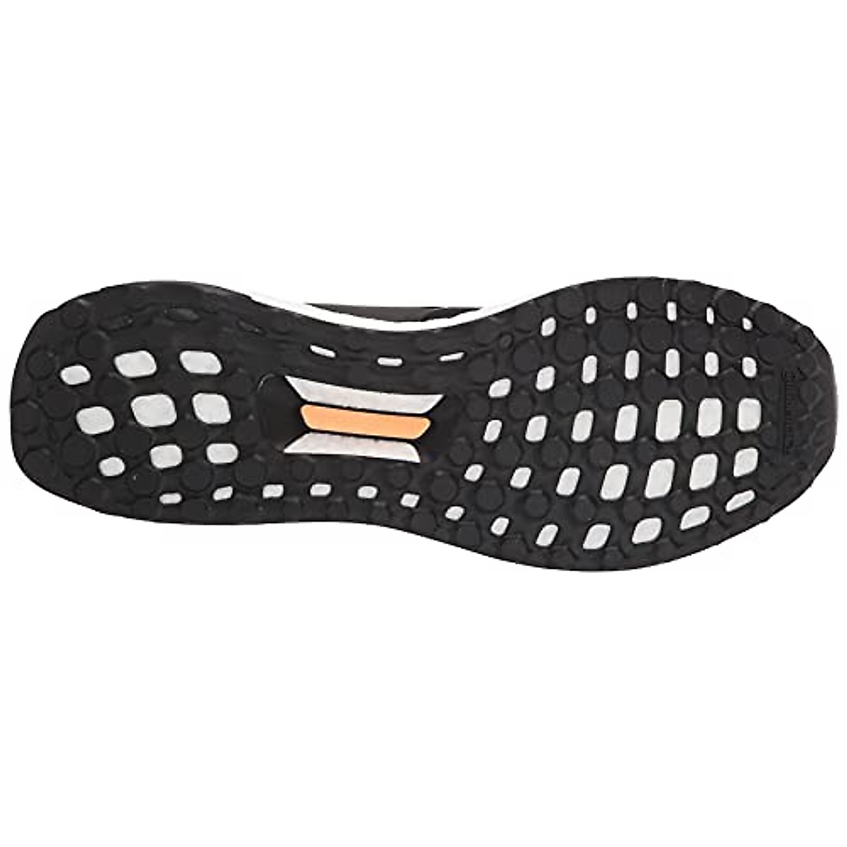 adidas Women's Ultraboost DNA Running Shoe, Black/Black/Acid Orange (Slip-on), 8.5