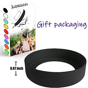 2 PCS Silicone Boot Sleeve for YETI Rambler 12 oz 18 oz, Bottom Protection for Rambler Jr 12 oz Kids Bottle Accessories - Dishwasher Safe