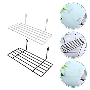 balacoo 2pcs Sundeck Wire Play Conure Accessories Birds Iron Cage Parrot Household Portable for Shelf Metal Toys Cockatiel Pen Platform Rectangular Playstand Stand A Interesting