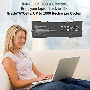 DMKAOLLK YB06XL Battery for HP Spectre x360 Convertible 15-ch0xx 15t-ch000 Series 15-CH011DX 15-CH011NR 928427-272 928372-856 928372-855 HSTNN-DB8H YB06084XL 11.55V 84.08Wh