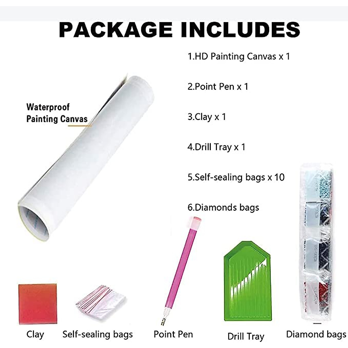 Eiazuiks Diamond Painting Kits for Adults, 5D Full Drill Diamond Art Deer Round Diamond Dots Gem Arts Suitable for Home Wall Decoration 12x16in