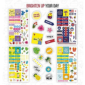 [Expanded] Aesthetic Planner Stickers - Seasonal, Productivity & Decorative Stickers for Women - 23 Sheets / 1397 pcs - Ideal for Journals, Calendars, Planners