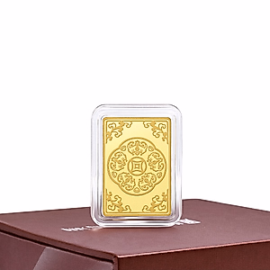 Chow Sang Sang 999.9 24K Solid Gold Price-by-Weight Gold Koi Fish Ingot for Women and Men (10 Grams, 0.35 Oz)