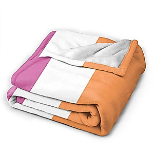 LGBT Gay Lesbian Flag Super Soft Fuzzy Warm Cozy Micro Fleece Blanket Air Conditioning Blankets Suitable for Sofa Bed Couch 50"x40"