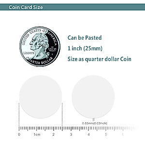 50pcs NFC Cards NFC Tags Ntag 215 NFC chip NFC 215 tag rewritable NFC Coin Cards，Compatible with Tagmo and NFC Enabled Mobile Phones and Devices, Round (25 mm/ 1 Inch)