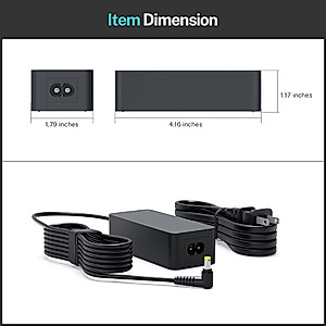 AC Charger Fit for Acer Aspire A515-51 A515-43-R19L A515-52 A515-52G A515-51G A515-52K N18C1 A515-51-58HD A515-51G-84SN A515-51G-53F6 N18W1 N19C1 CA24I-CN Laptop Adapter Power Supply Cord 5.5x1.7mm