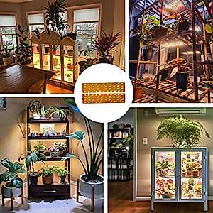 DOMMIA Grow Lights, Full Spectrum 12W(120W Equiv) Grow Light for Indoor Plants, 84 LEDs Sunlike Plant Grow Light with On/Off Switch for Seed Starting, Hydroponics, Succulents & More, Easy to Assemble