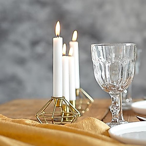 Tapered Candles - 80 Bulk Set of 6” Candle Sticks - 5 Hours Clean, Long-Burning White Candlesticks - Dripless Unscented Candles & Hand-Dipped Tall Candles for Dinners - White Taper Candles by PARNOO