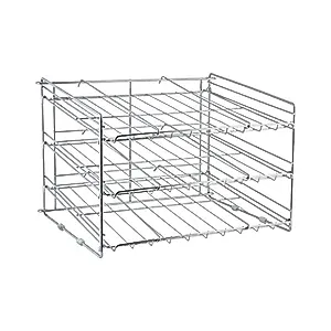 Organize It All Deluxe 3 Tier Storage Chrome Can Rack, 12.75 in. high x 15.875 in. wide x 18 inches deep
