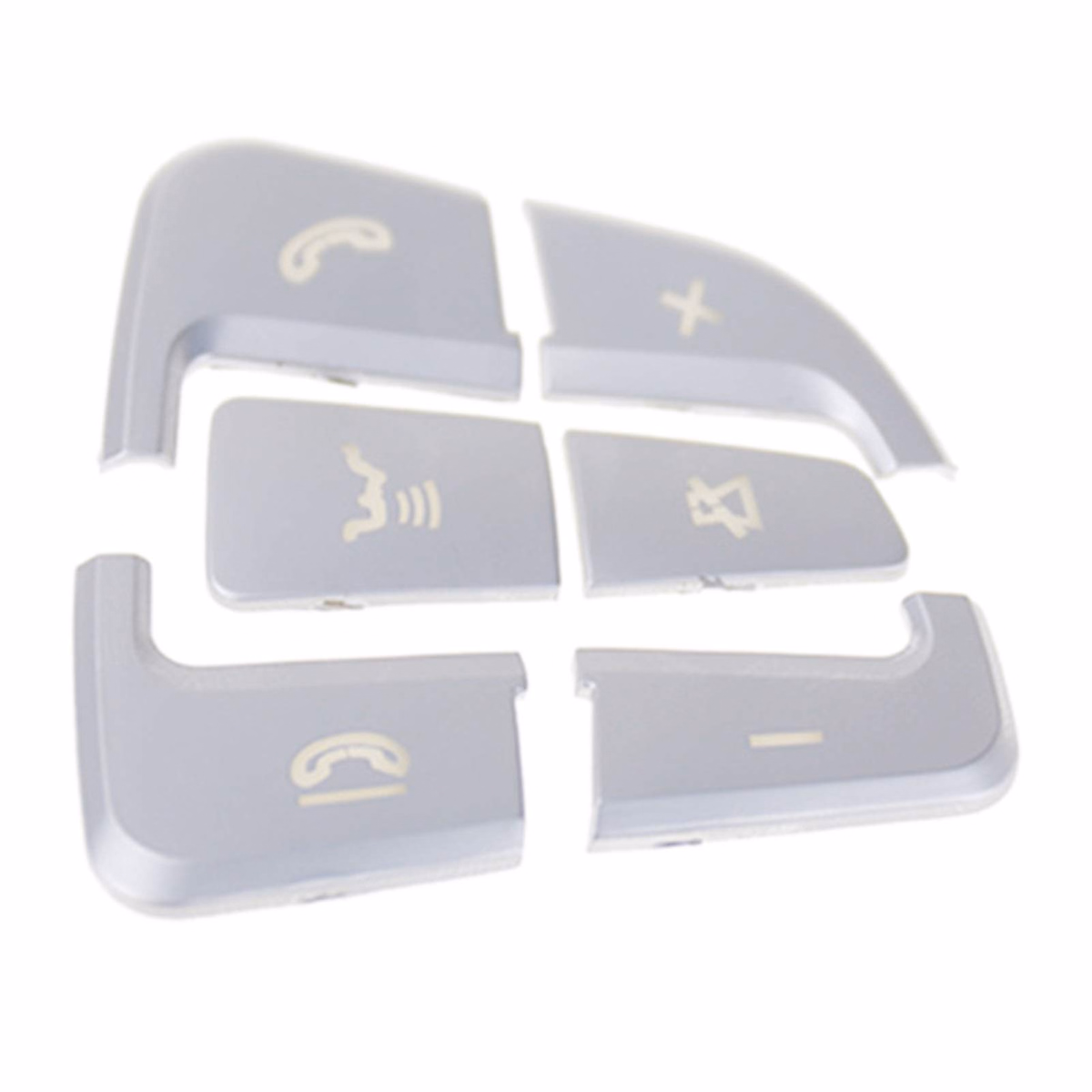 EKoKim Car Styling Steering Wheel Button Covers Trim Stickers Compatible with Mercedes Benz GLC A C Class W205 X253 CLA C177 GLA X156 Accessories