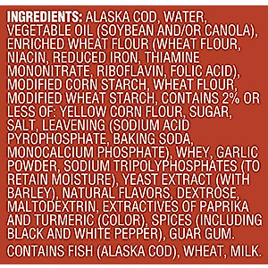 Trident Seafoods - Pub House Battered Cod - 12 oz, Frozen - Wild Caught Alaska Cod - 11g of Protein and 780mg of Omega-3 Per Serving - Made from Whole Fillets - Certified Sustainable