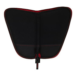 Allen Company Ruger Tucson Handgun Case - Fits Most Auto-Loaders and Revolvers with Barel Lengths up to 4" and 2" - Gun Storage Accessory with Lockable Zipper - Black/Gray/Red